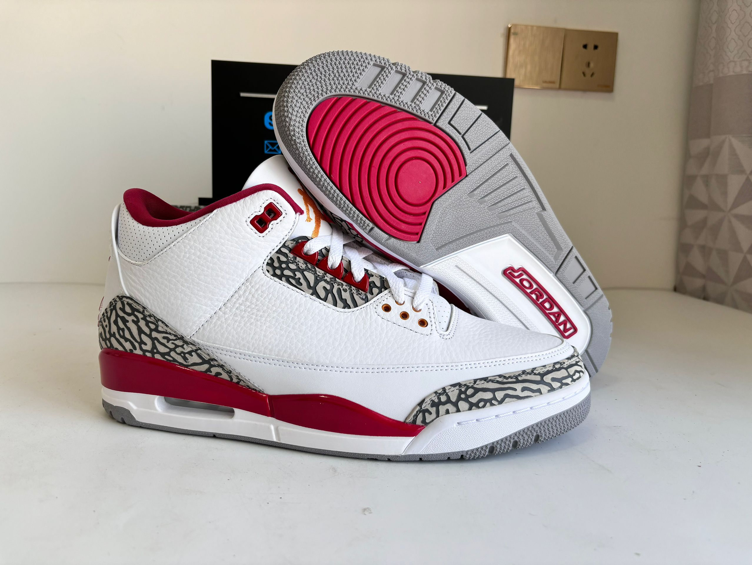US$ 155.00 - Authentic Air Jordan 3 “Cardinal Red” - www.yeskicks.cn
