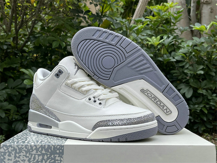 US$ 155.00 - Authentic Air Jordan 3 “Sail/Metallic Silver” - www ...